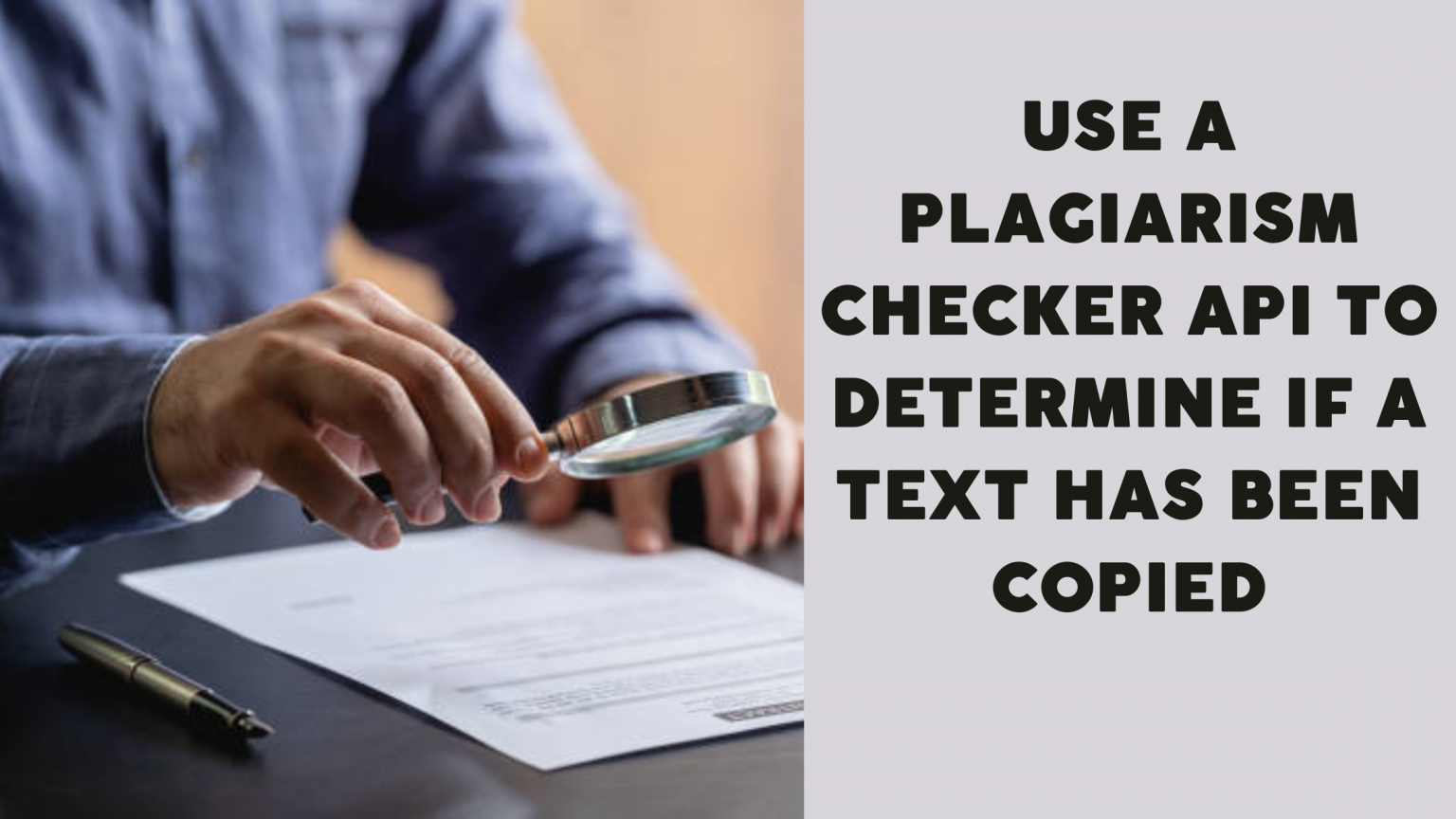 Use A Plagiarism Checker API To Determine If A Text Has Been Copied – TheStartupFounder.com