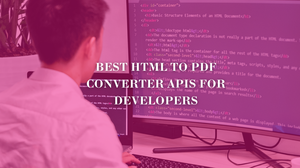 Best HTML To PDF Converter APIs For Developers – TheStartupFounder.com