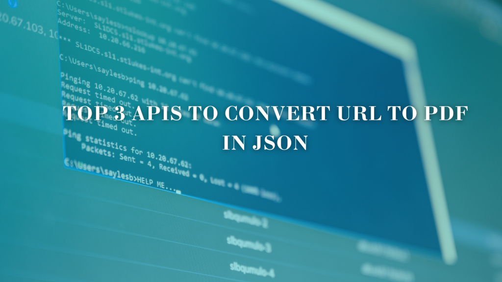 Top 3 APIs To Convert URL To PDF In JSON – TheStartupFounder.com