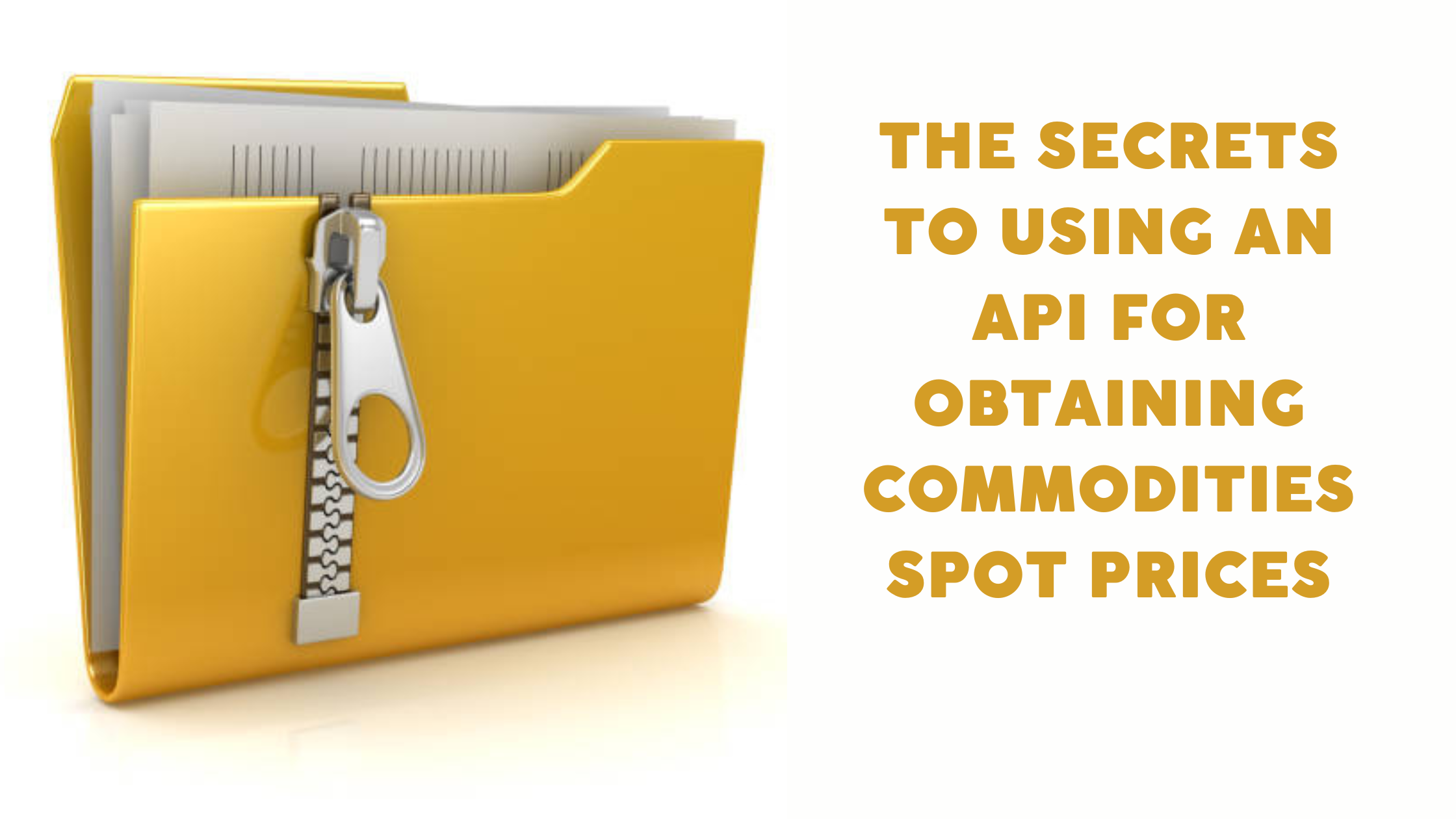 The Secrets To Using An API For Obtaining Commodities Spot Prices