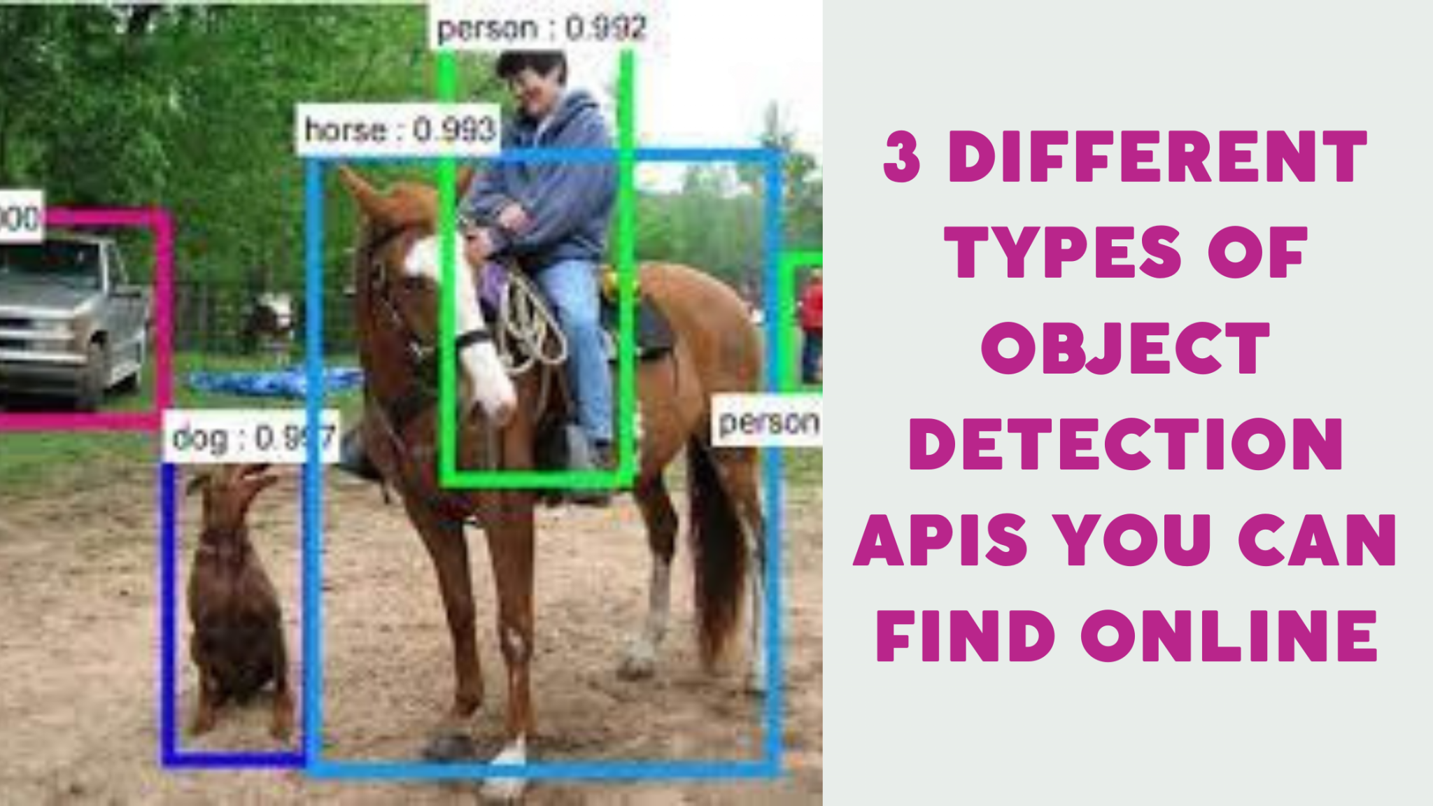 3 Different Types Of Object Detection APIs You Can Find Online ...